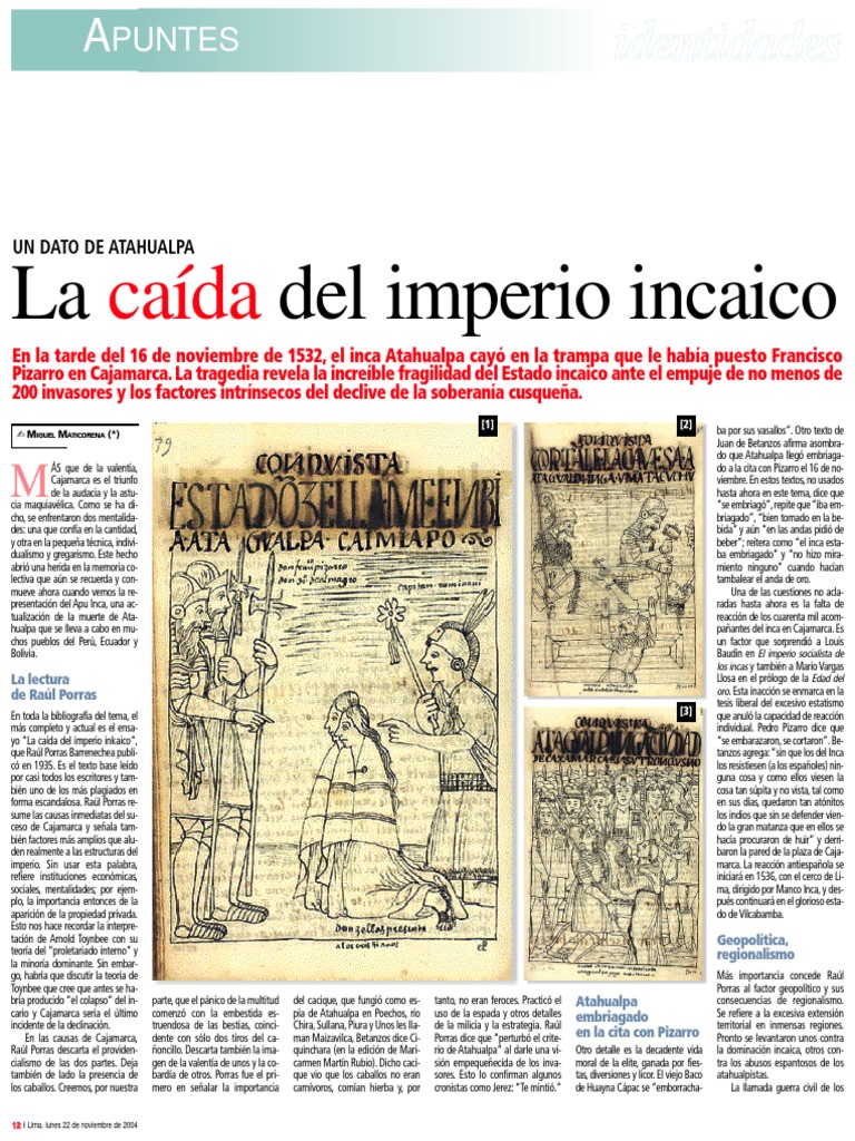 La caída del imperio incaico: Un análisis de las causas internas y ...