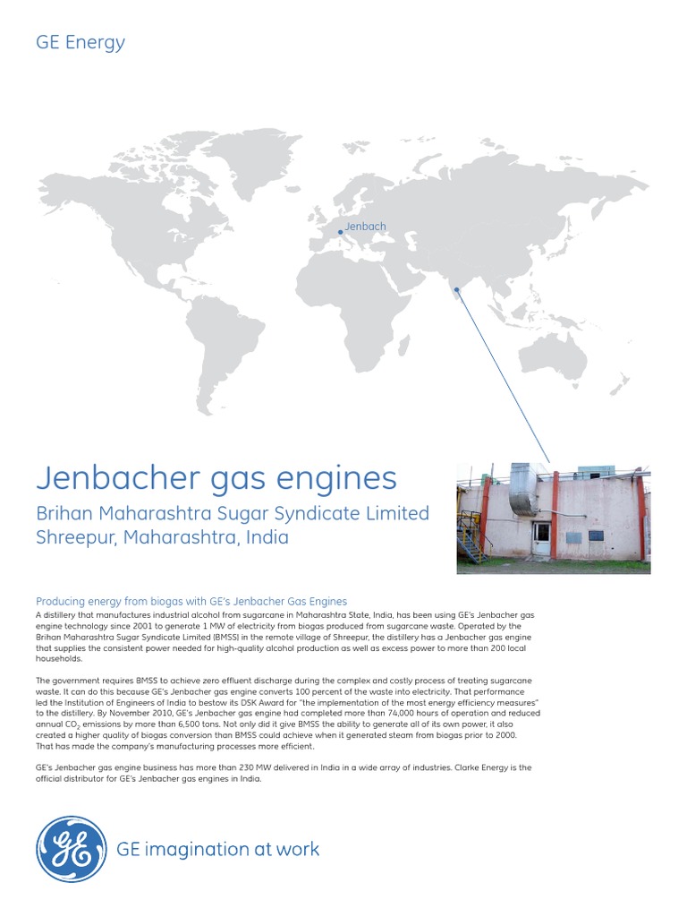 Jenbacher Gas Engine Spesification | PDF | Natural Gas | Biogas