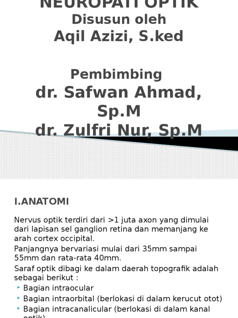 Neuropati Optik | PDF