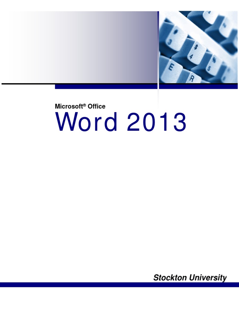 Word 2013 | Download Free PDF | Microsoft Word | Keyboard Shortcut