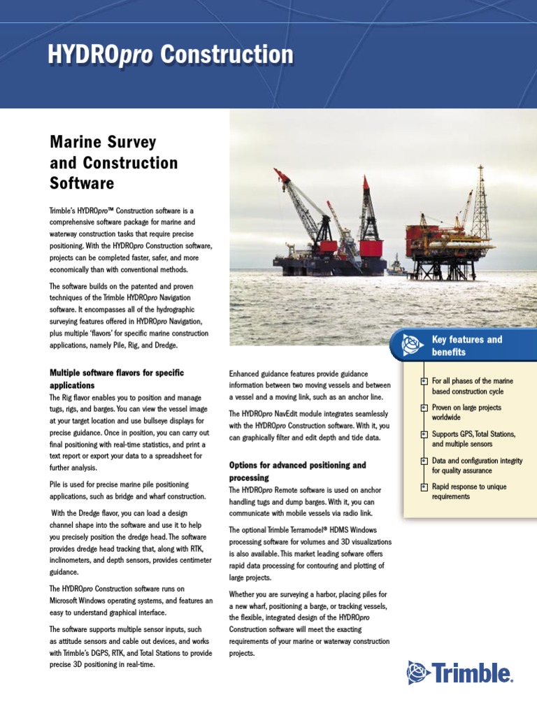 HYDROpro Construction | PDF | Microsoft Windows | Software