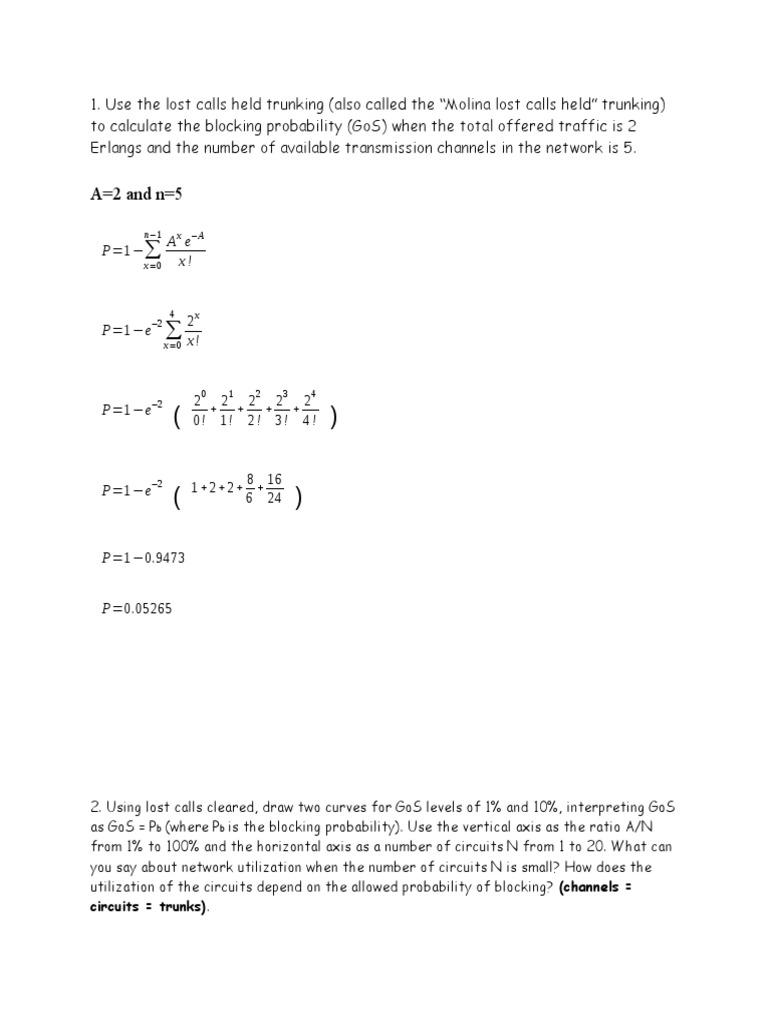 Tele Traffic | PDF | Networks | Electrical Engineering