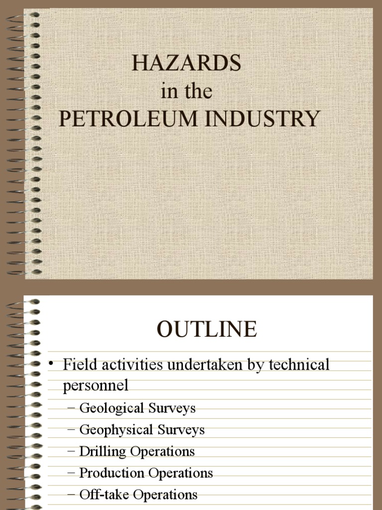 Hazards in The Petroleum Industry | PDF | Blowout (Well Drilling ...
