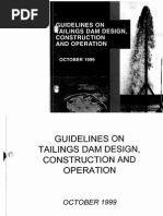 Ancold - Guidelines On Tailings Dam | PDF