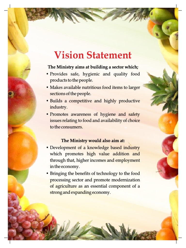 Vision for Food Processing Sector 2014 | PDF | Gross Domestic Product ...