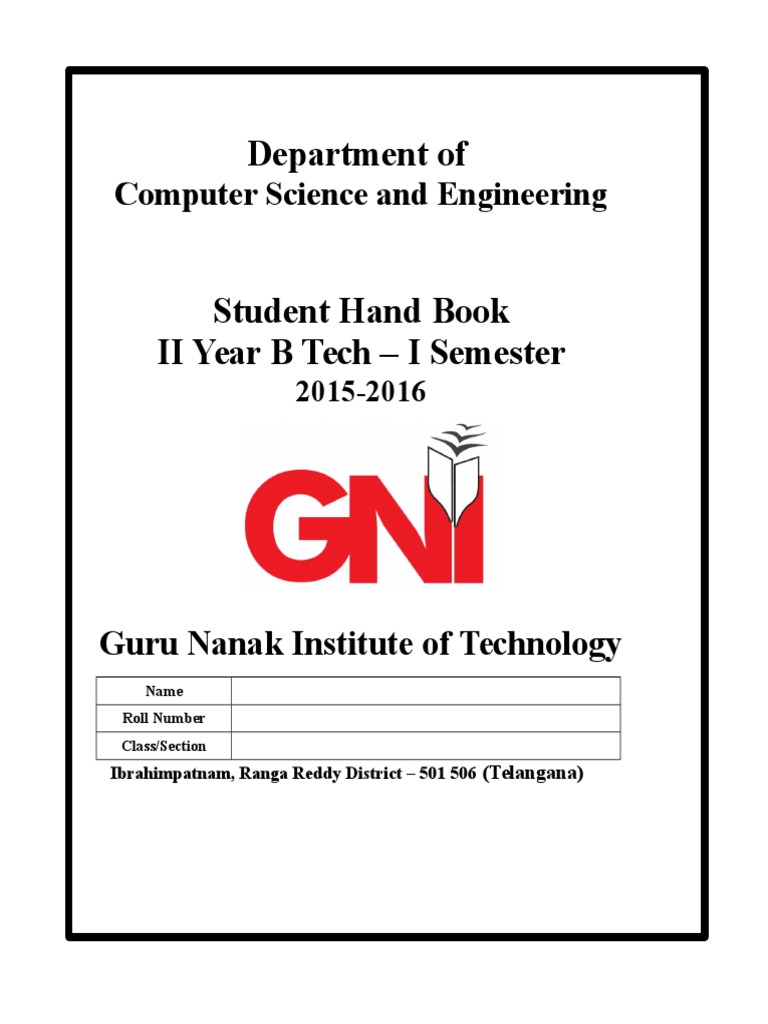 II Year CSE Hand Book Word | PDF | Bipolar Junction Transistor | Field ...