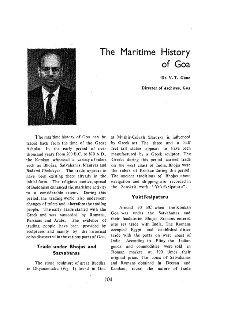 The Maritime History of Goa | PDF