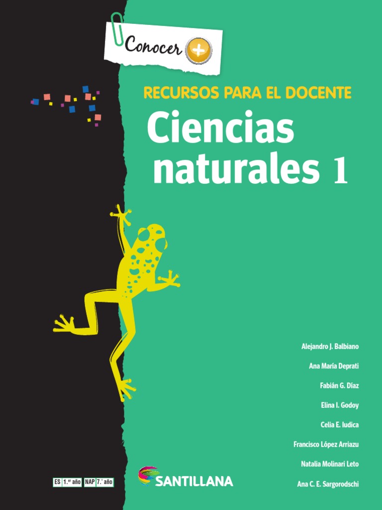 Ciencias Naturales 1 Guia Docente Santillana | PDF
