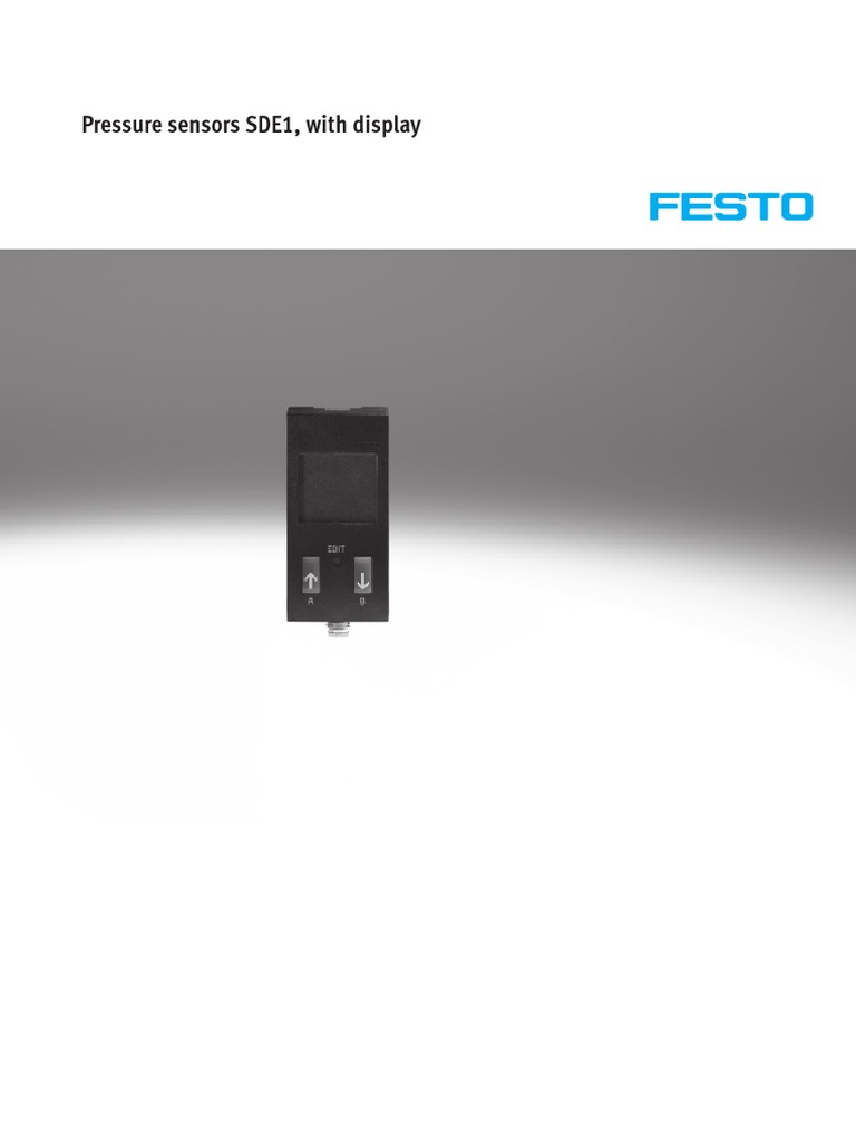 SDE1 Pressure | PDF | Automation | Electrical Connector