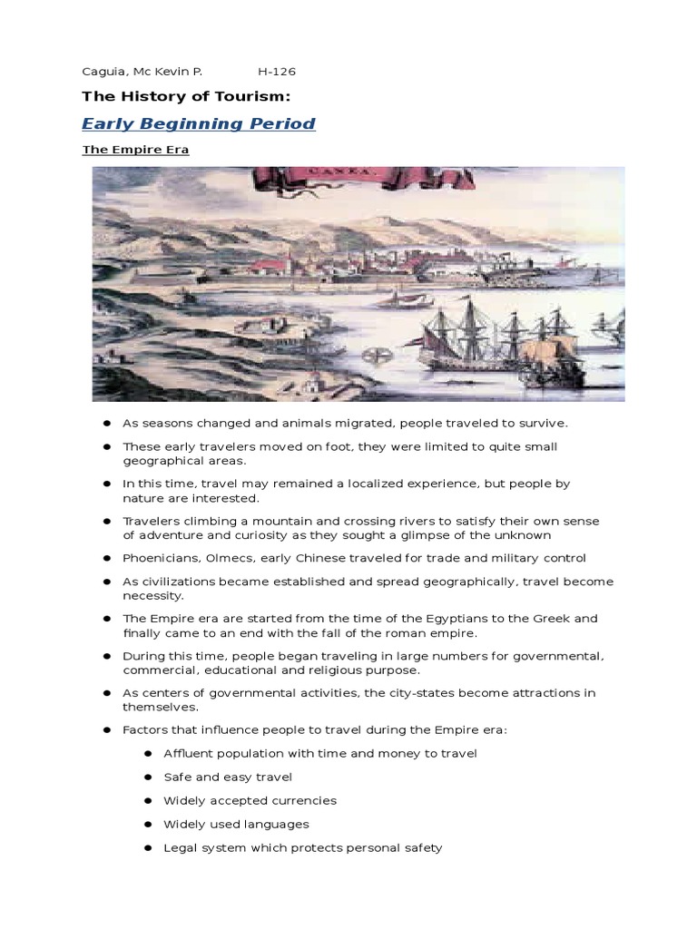 The History of Tourism | PDF | Tourism | Middle Ages