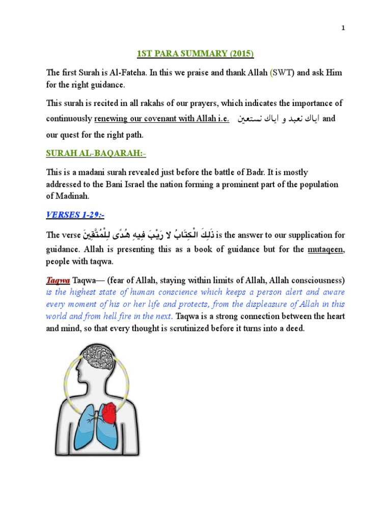 1st para Summary 2015 | Download Free PDF | God In Islam | Muhammad