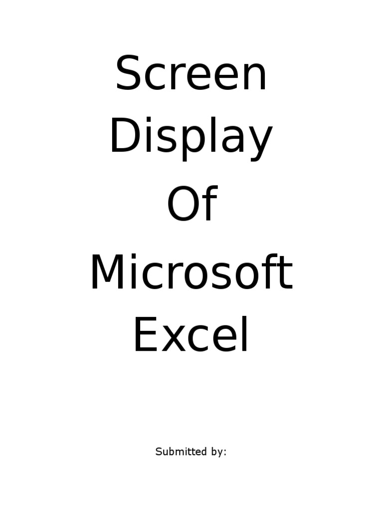 Microsoft Excel 2010 Screen Guide | PDF | Computers | Technology ...