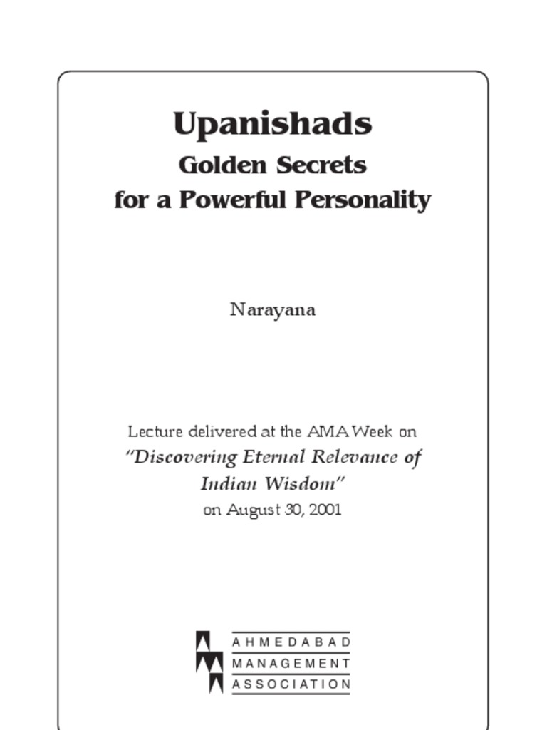 Upa 1 | PDF | Vedas | Upanishads