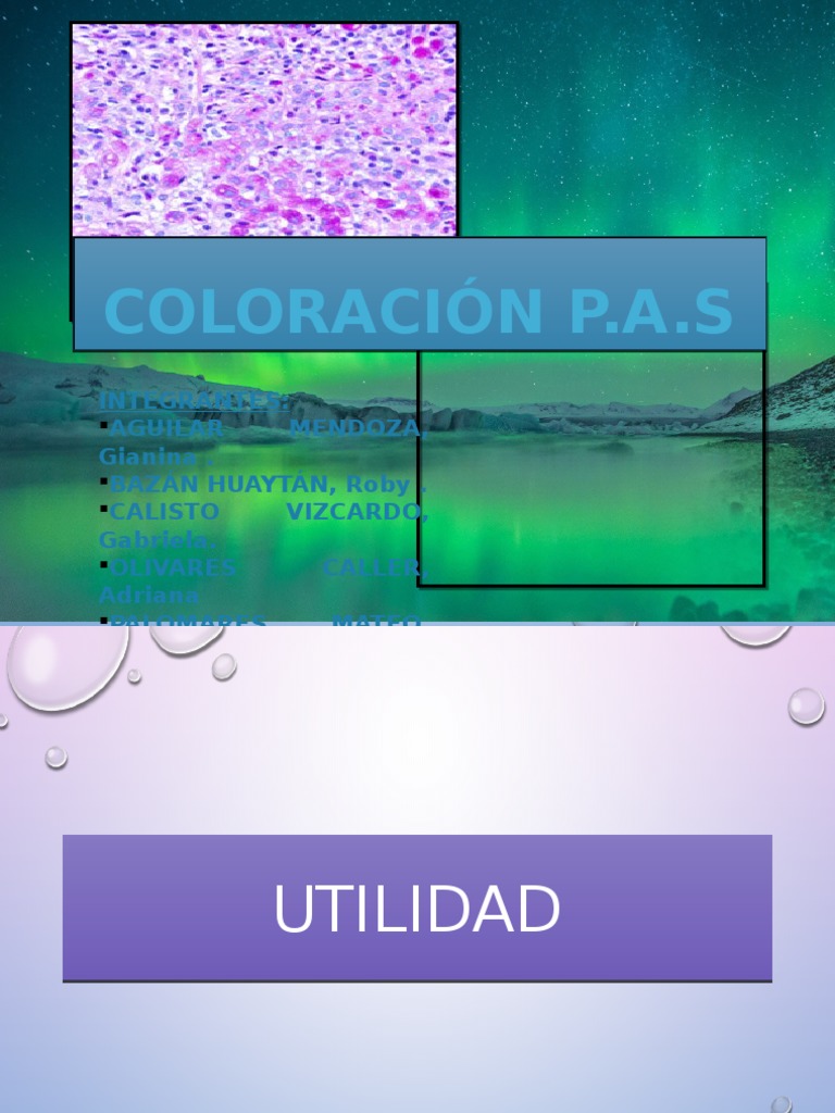 Coloración Pas | Tinción | Ciencias de la tierra y de la vida