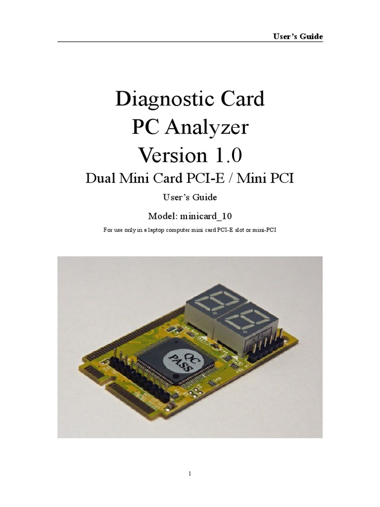 Mini PCI Debug Card Codes | PDF