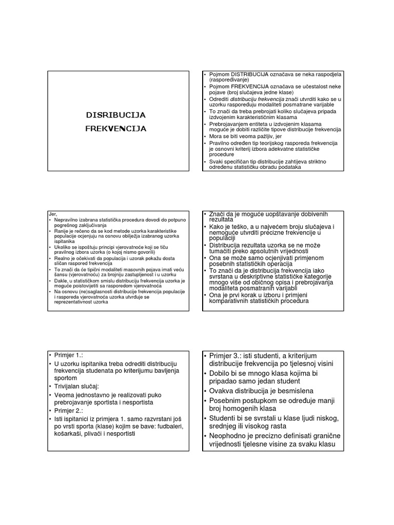 Distribucija Frekvencija | PDF
