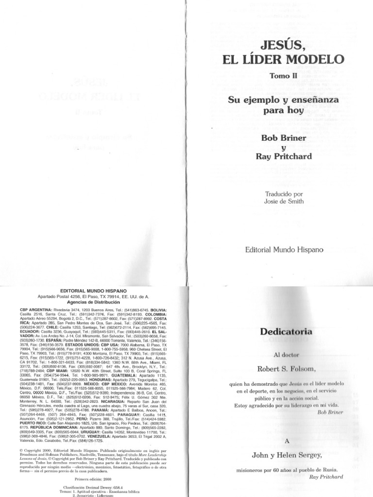 Jesus El Lider Modelo | PDF | Jesús | Liderazgo