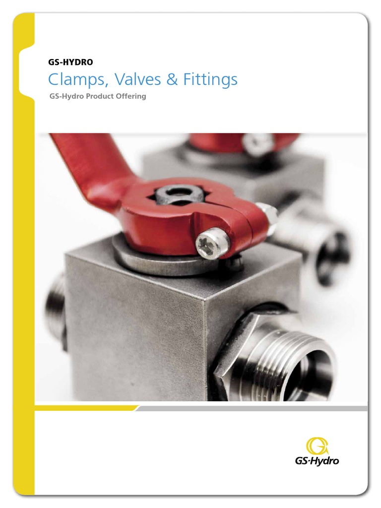 GS-Hydro Clamps, Valves & Fittings Guide | PDF | Pipe (Fluid Conveyance ...