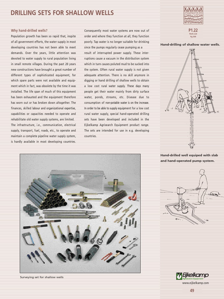 Drilling Shallow Wells | PDF