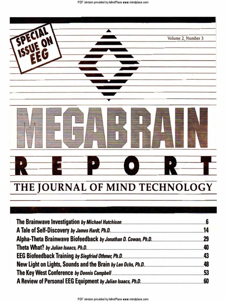 MegaBrain Report Volume 3 Number 3 | PDF | Neurofeedback | Electroencephalography