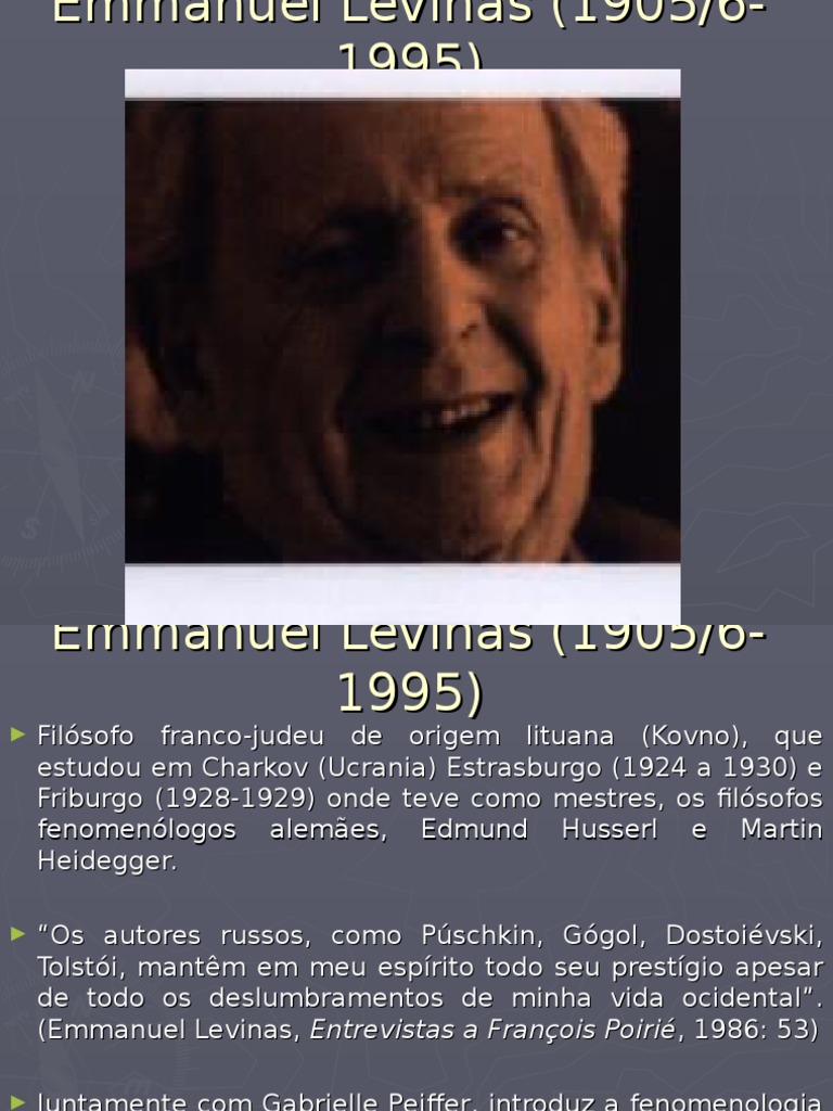 Emmanuel Levinas | PDF | Discurso | Fenomenologia (Filosofia)