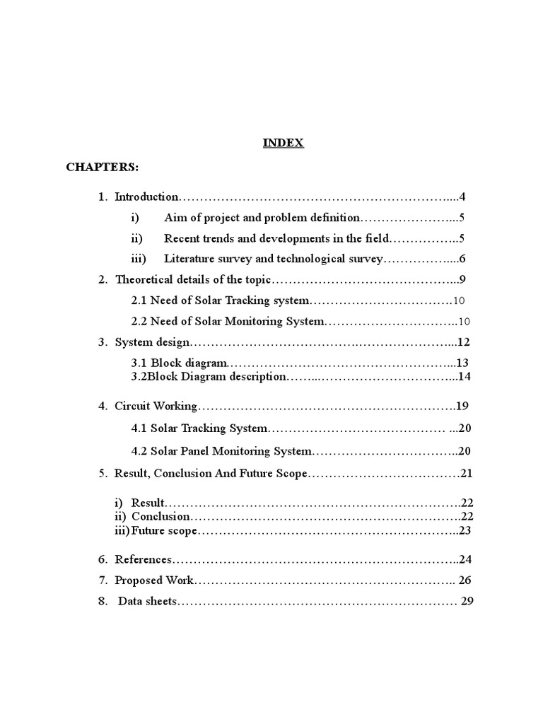 Eee Project Report On Solar Tracking System | PDF | Solar Energy ...