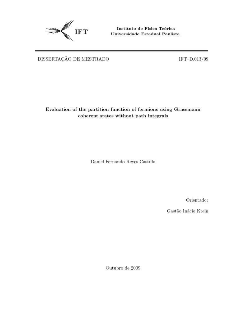 Evaluation Of The Partition Function Of Fermions Using Grassmann Coherent States Without Path