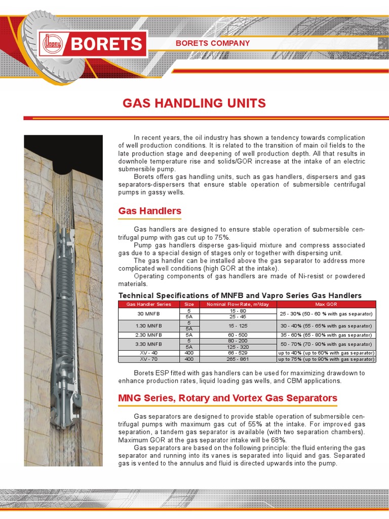 Gas Handling Units | PDF | Pump | Gases
