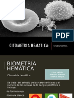 citometria_hematica_completa | Sangre | Glóbulo rojo