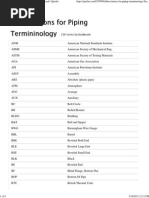 Abbreviations For Piping | PDF | Pipe (Fluid Conveyance) | Screw