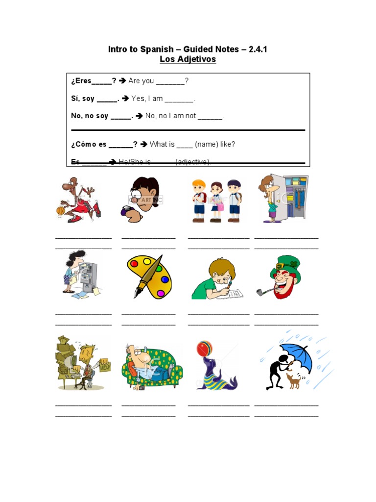 Intro Guided Notes - 2.4.1 | PDF