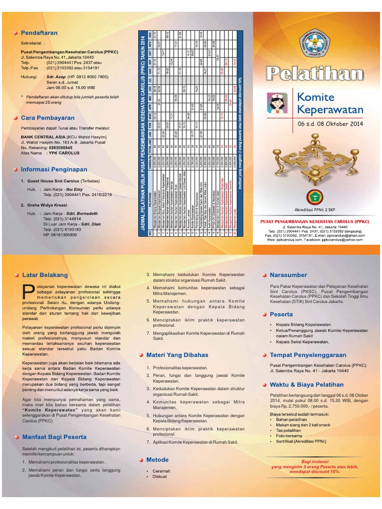 Brosur Pelatihan Oktober | PDF