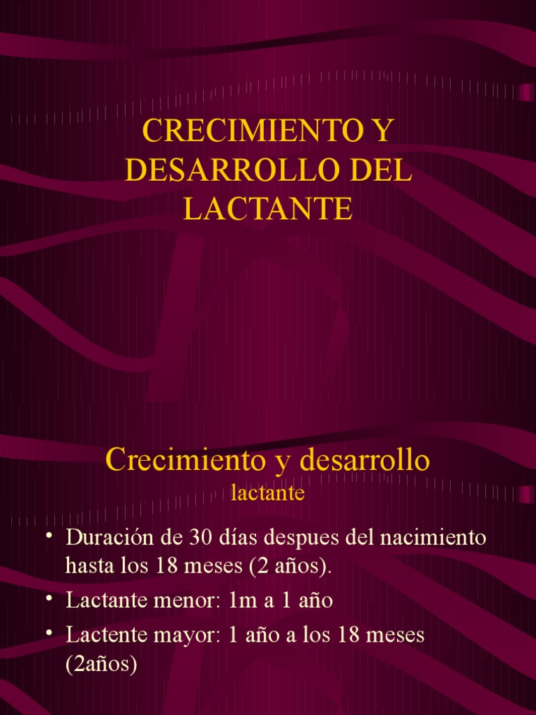 Crecimiento y Desarrollo del Lactante Mayor | PDF | Amamantamiento ...