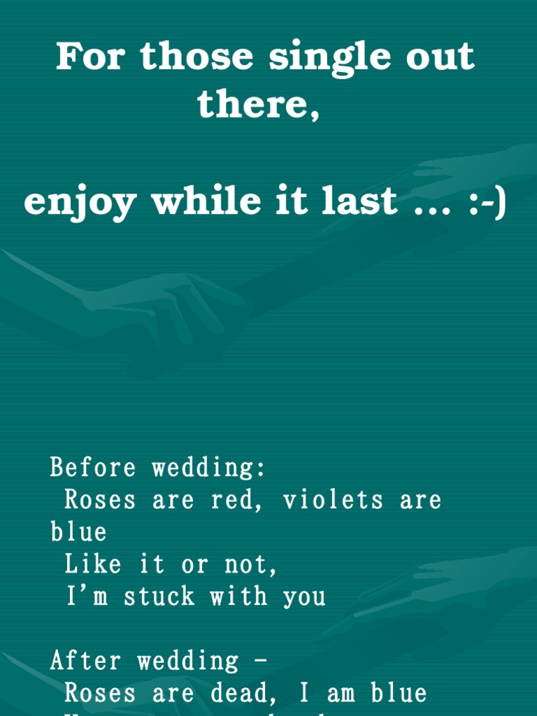 Wedding Humor: Before vs. After | PDF