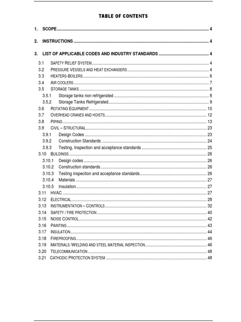 Applicable Codes and Standards | Pipe (Fluid Conveyance) | Steel