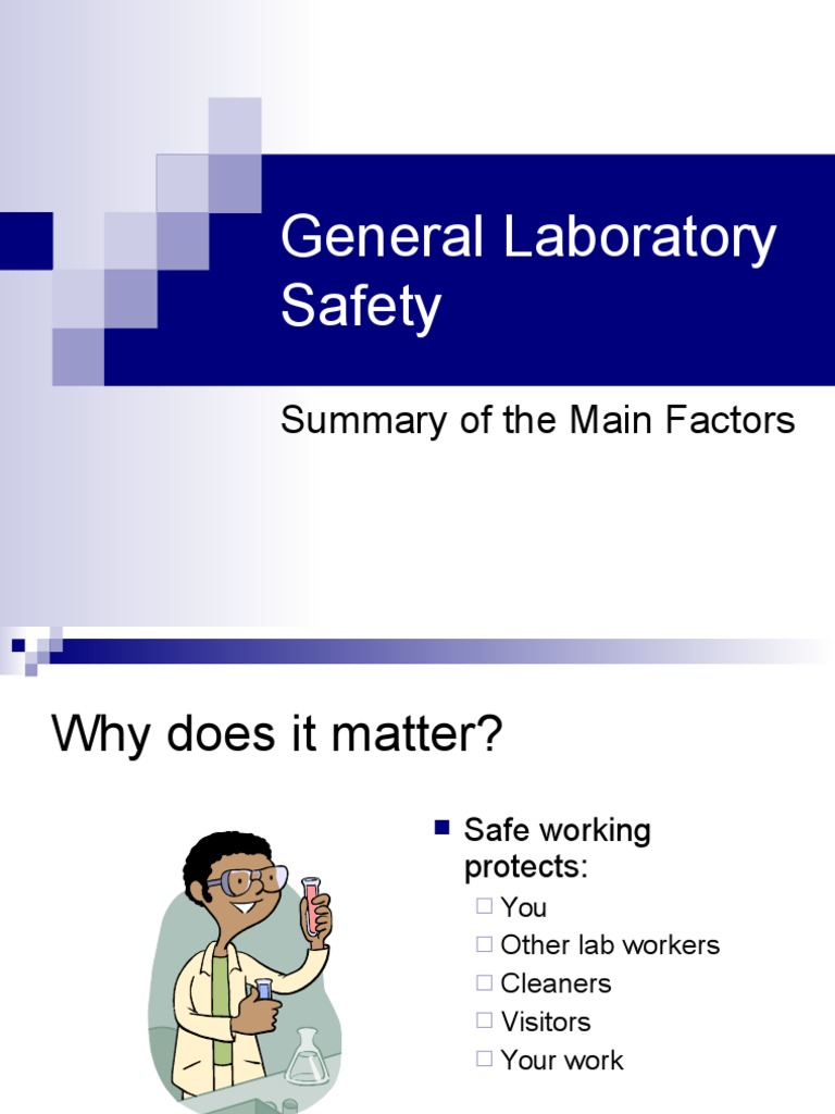 General Laboratory Safety: Summary of The Main Factors | Download Free ...