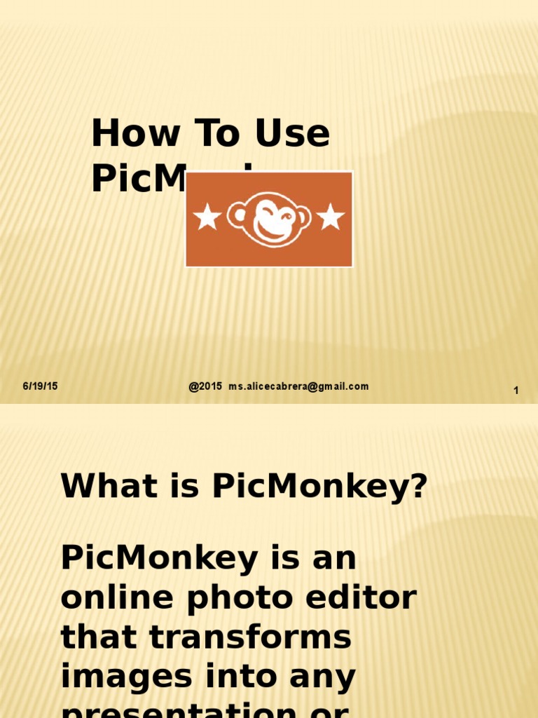 Picmonkey Tutorial Pdf Computing Software