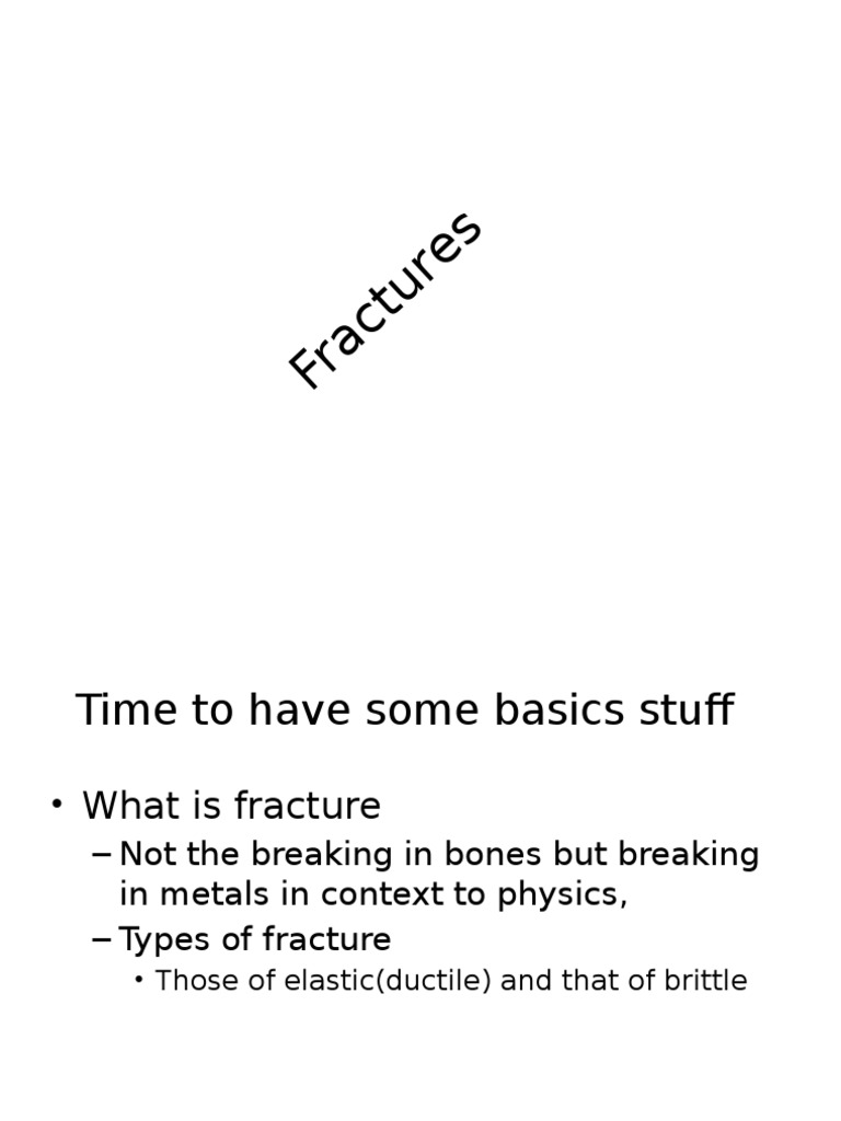 Understanding Metal Fractures: Types Explained | PDF | Home & Garden