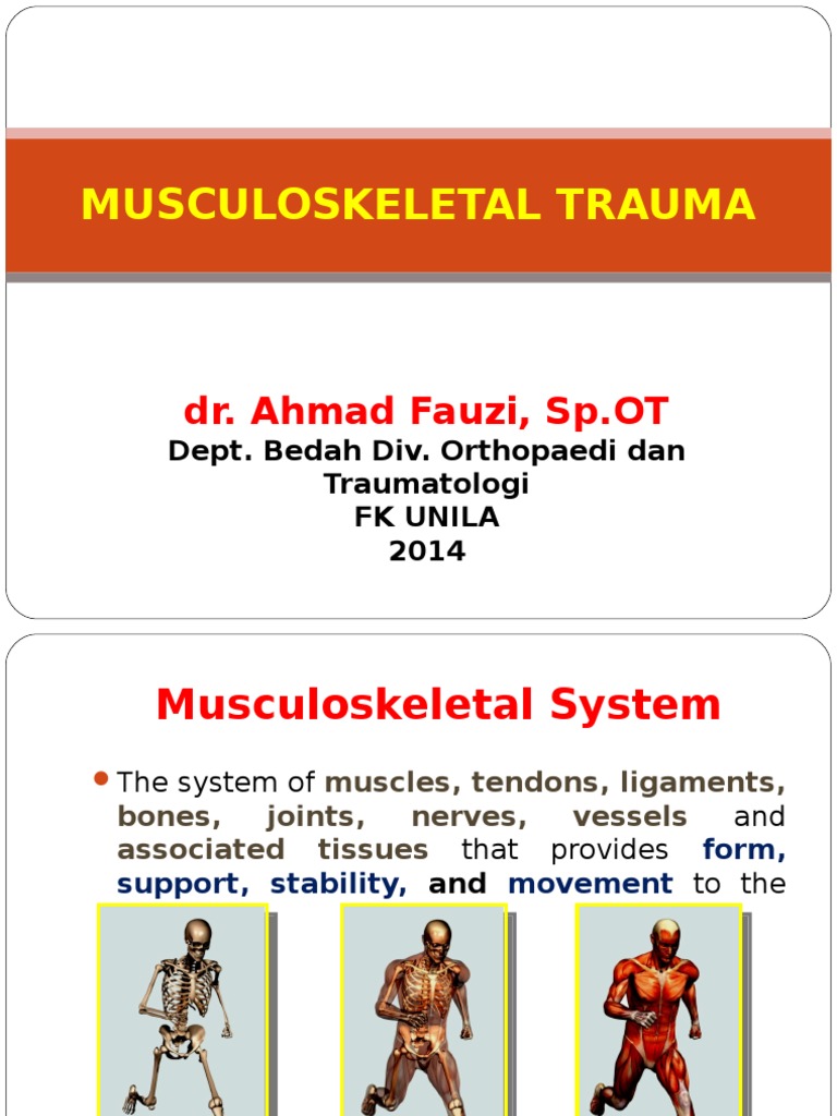 Musculoskeletal Trauma Overview | PDF | Human Musculoskeletal System ...