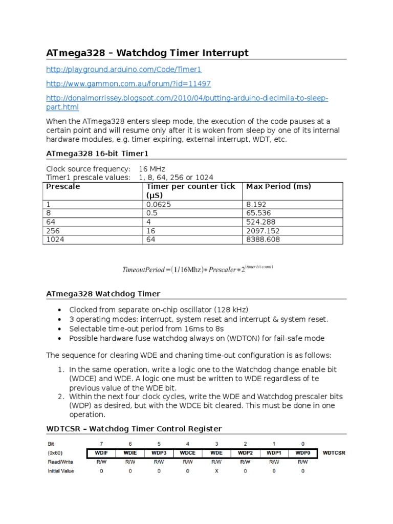 ATmega 328 | Download Free PDF | Timer | Areas Of Computer Science