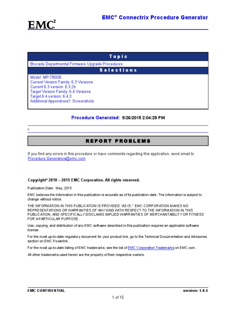 Brocade Departmental Firmware Upgrade Procedures - 1 | PDF | File Transfer Protocol | Zip (File ...