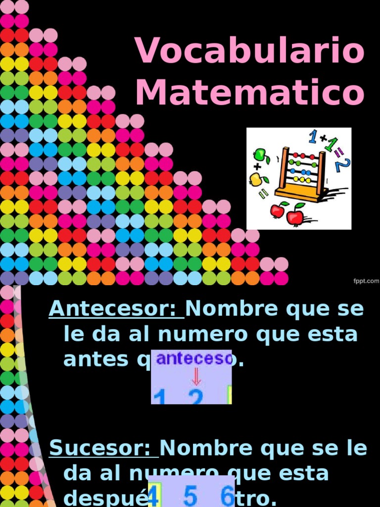 Vocabulario Matematico | PDF