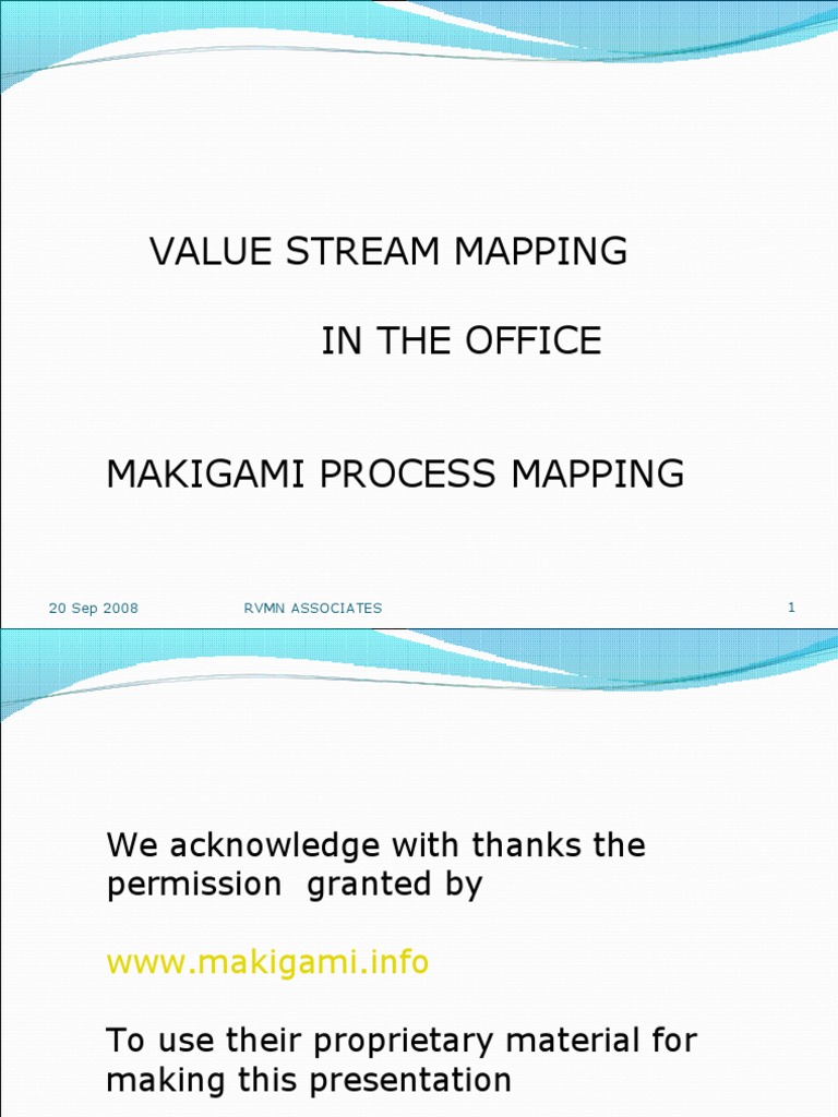 Value Stream Mapping in The Office Makigami | PDF | Health Care | Medicine
