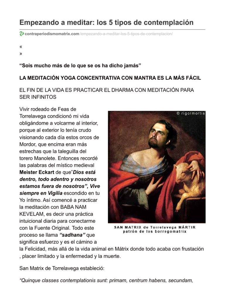 5 Tipos de Meditación para Principiantes | PDF | Meditación | zen
