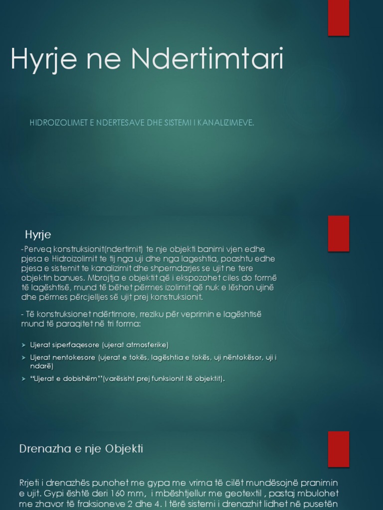 Hyrje Ne Ndertimtari | PDF