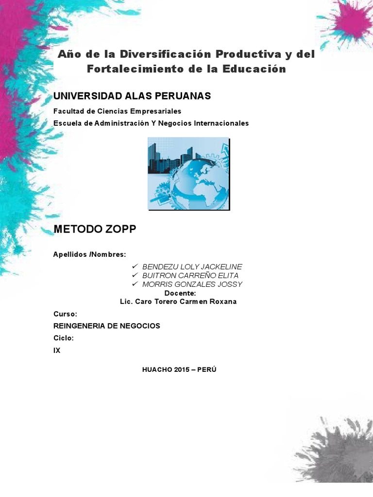Metodo Zopp - Reingenieria de Procesos | PDF | Planificación | Metodología