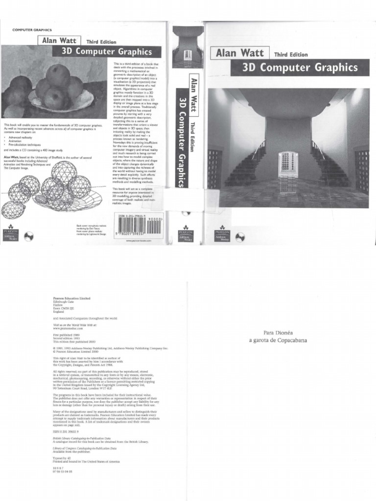 3D Computer Graphics Alan Watt 3th Edition Selected Chapters | PDF