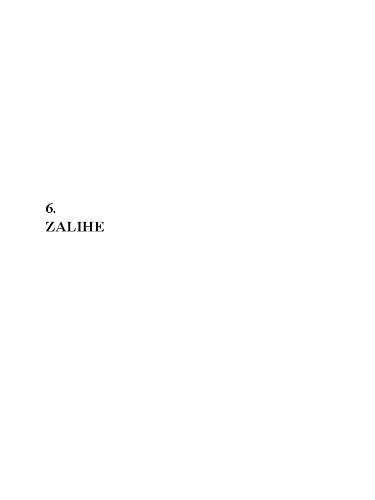 6 - Zalihe | PDF