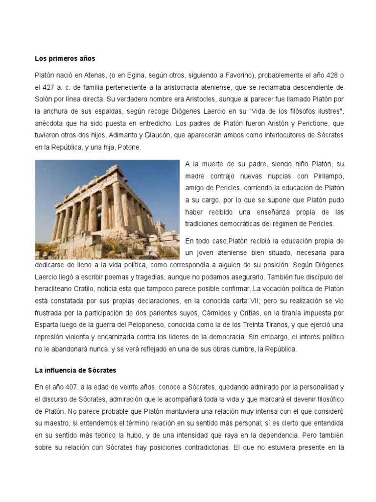 Biografia de Platon-1 | PDF