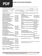 Fire Evacuation Drill Checklist | Emergency Evacuation | Disaster And ...